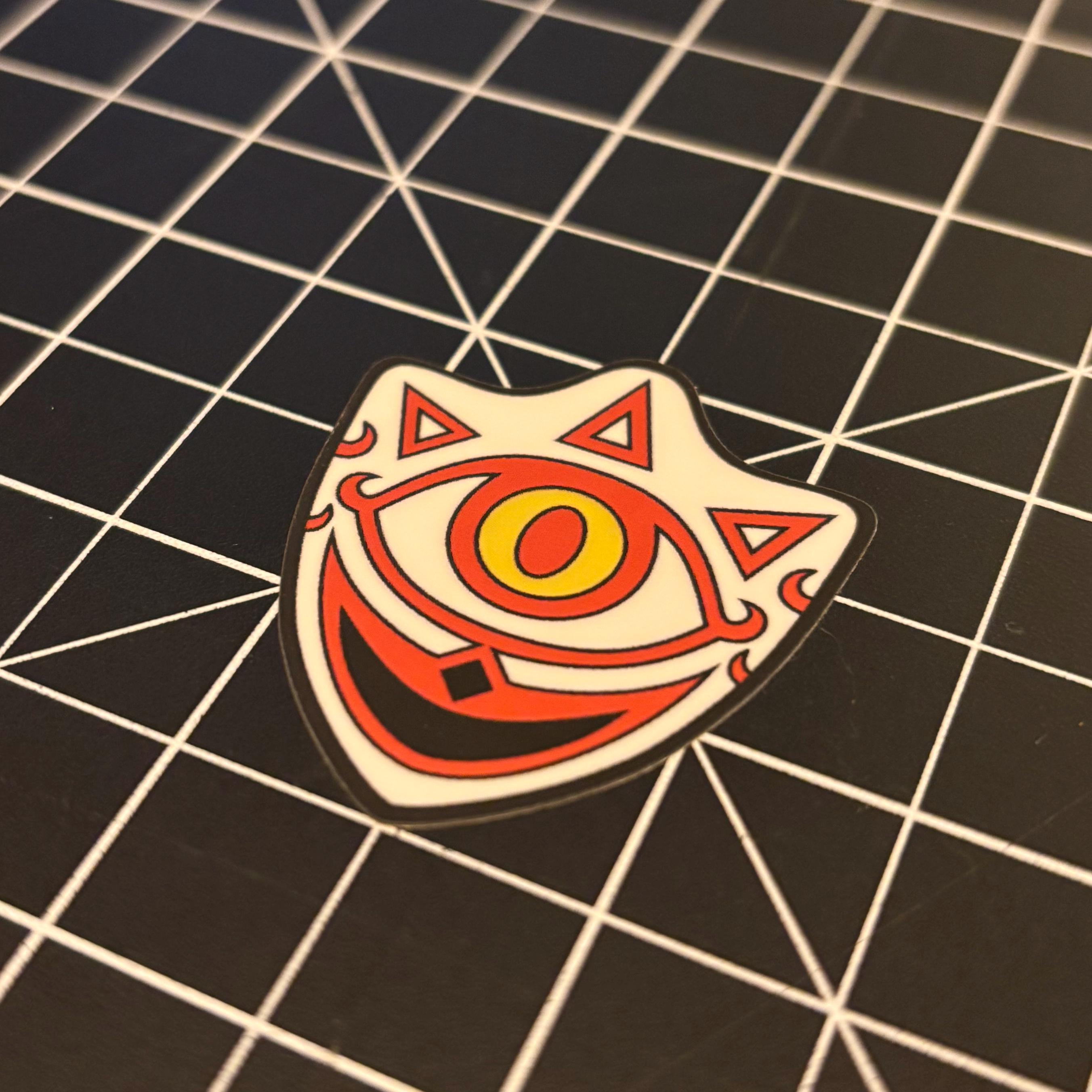 Mask of Truth Legend of Zelda Metallic Vinyl Die-cut Sticker N64 - Etsy
