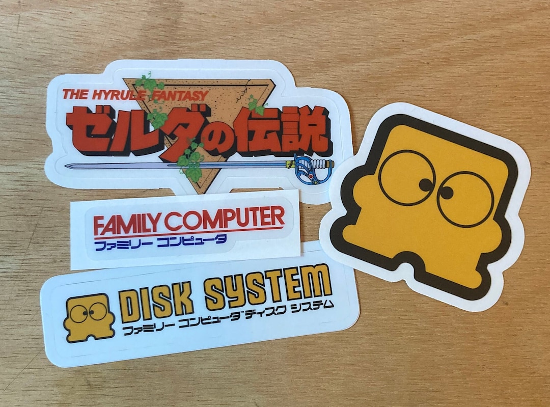 Nintendo Famicom Collection Vinyl Die-cut Stickers NES Japan 8-bit 80's ...