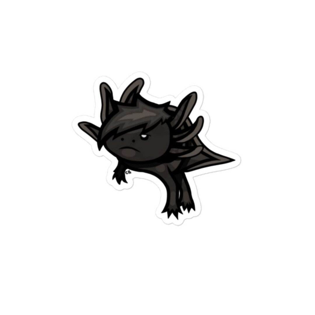 Emo Axolotl Sticker - Etsy
