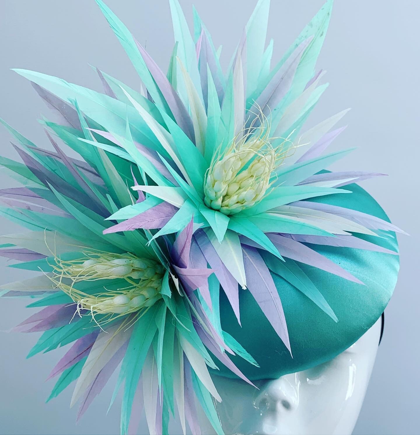 Stunning Silk Feather Flower Piece Made in Silk - Etsy