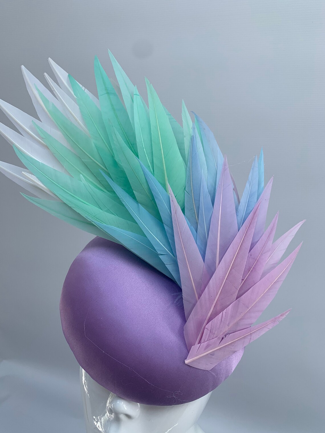 Feather Wing Design Silk Hat - Etsy