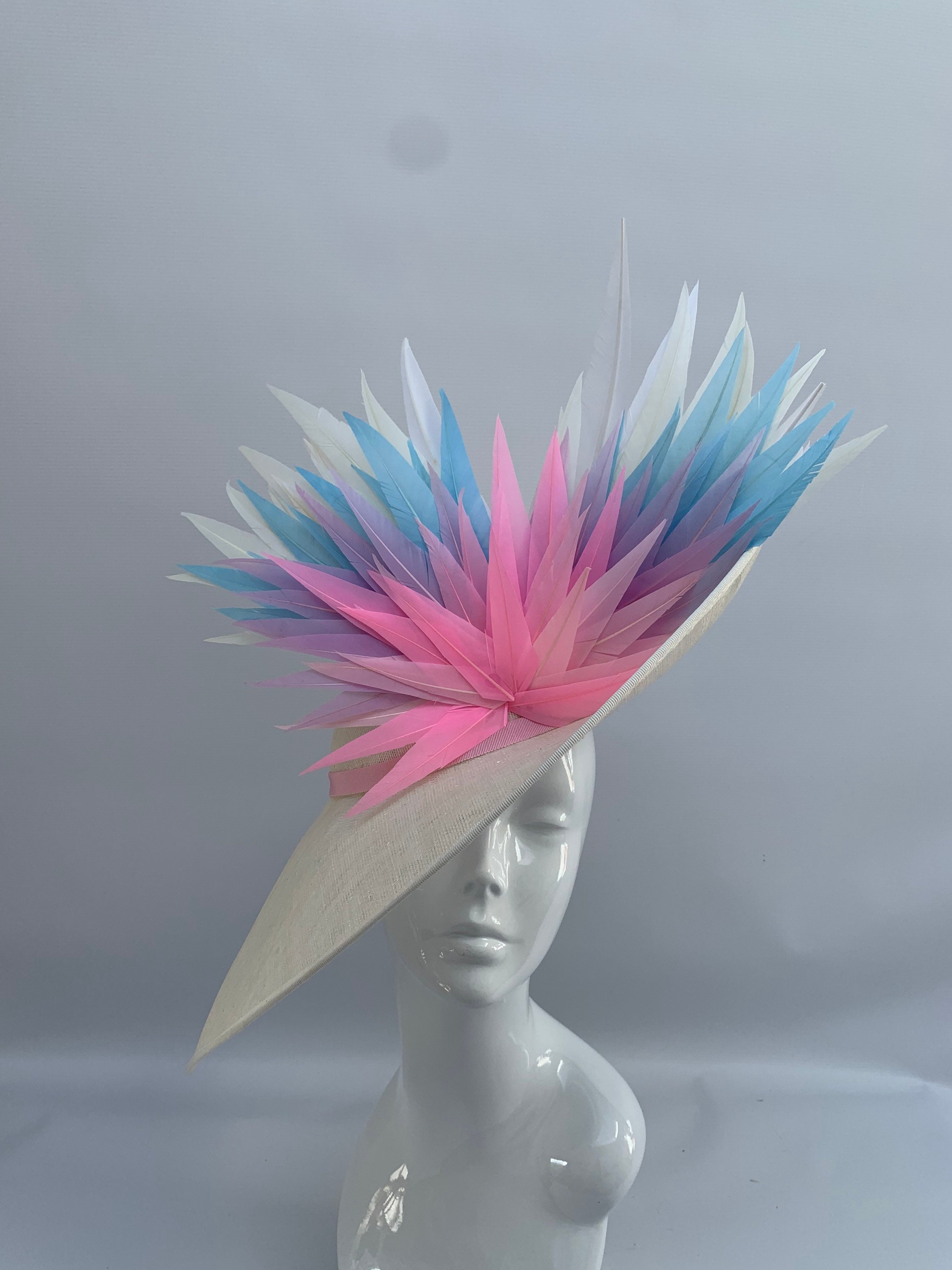 Stunning Winged Design Saucer Hat - Etsy