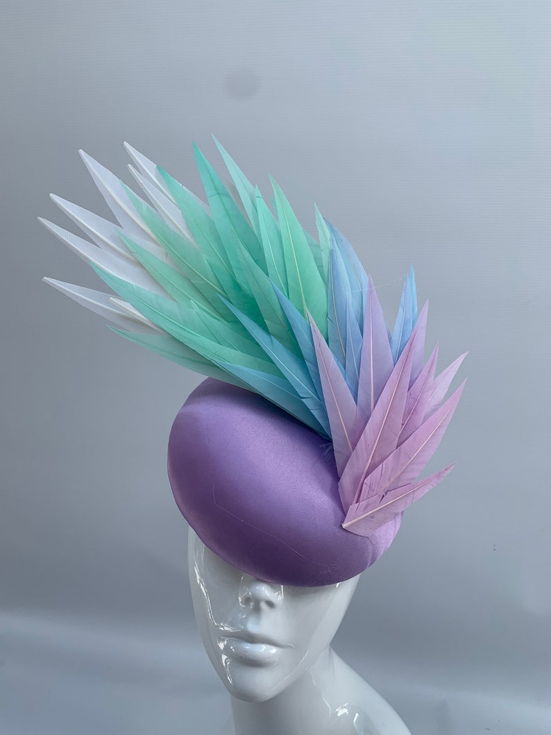 Feather Wing Design Silk Hat - Etsy