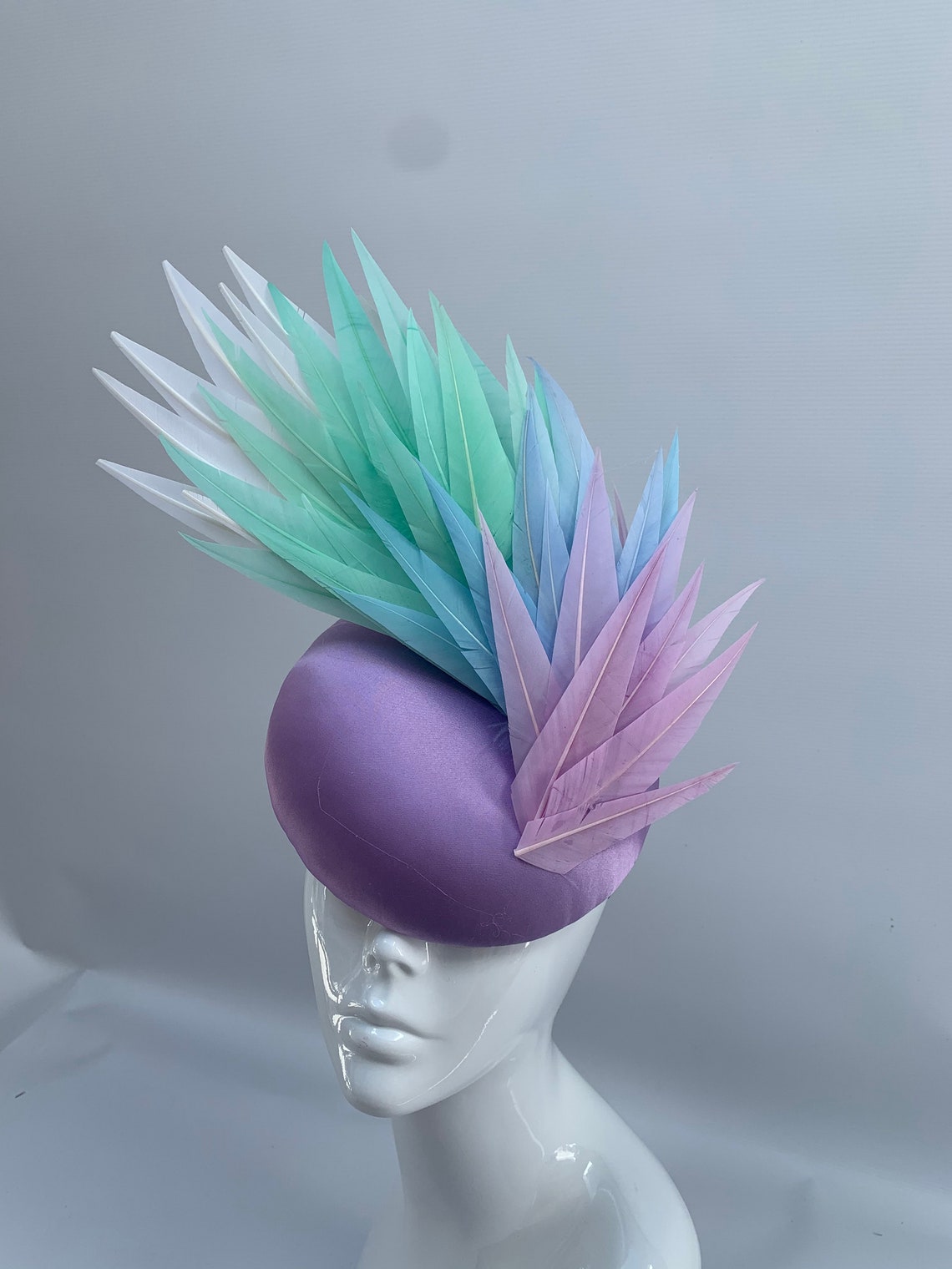 Feather Wing Design Silk Hat - Etsy