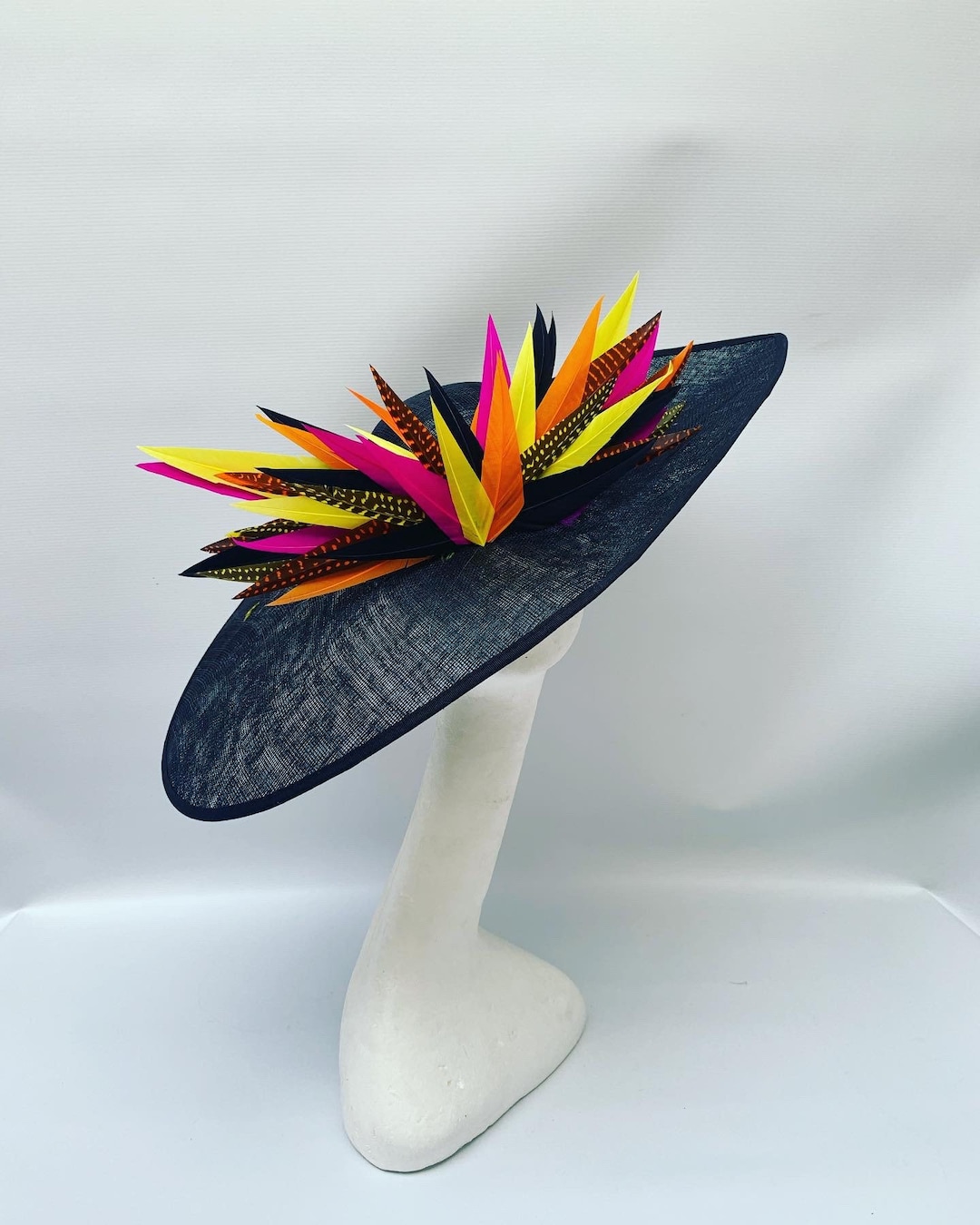 NEW Stunning Winged Design Saucer Hat - Etsy