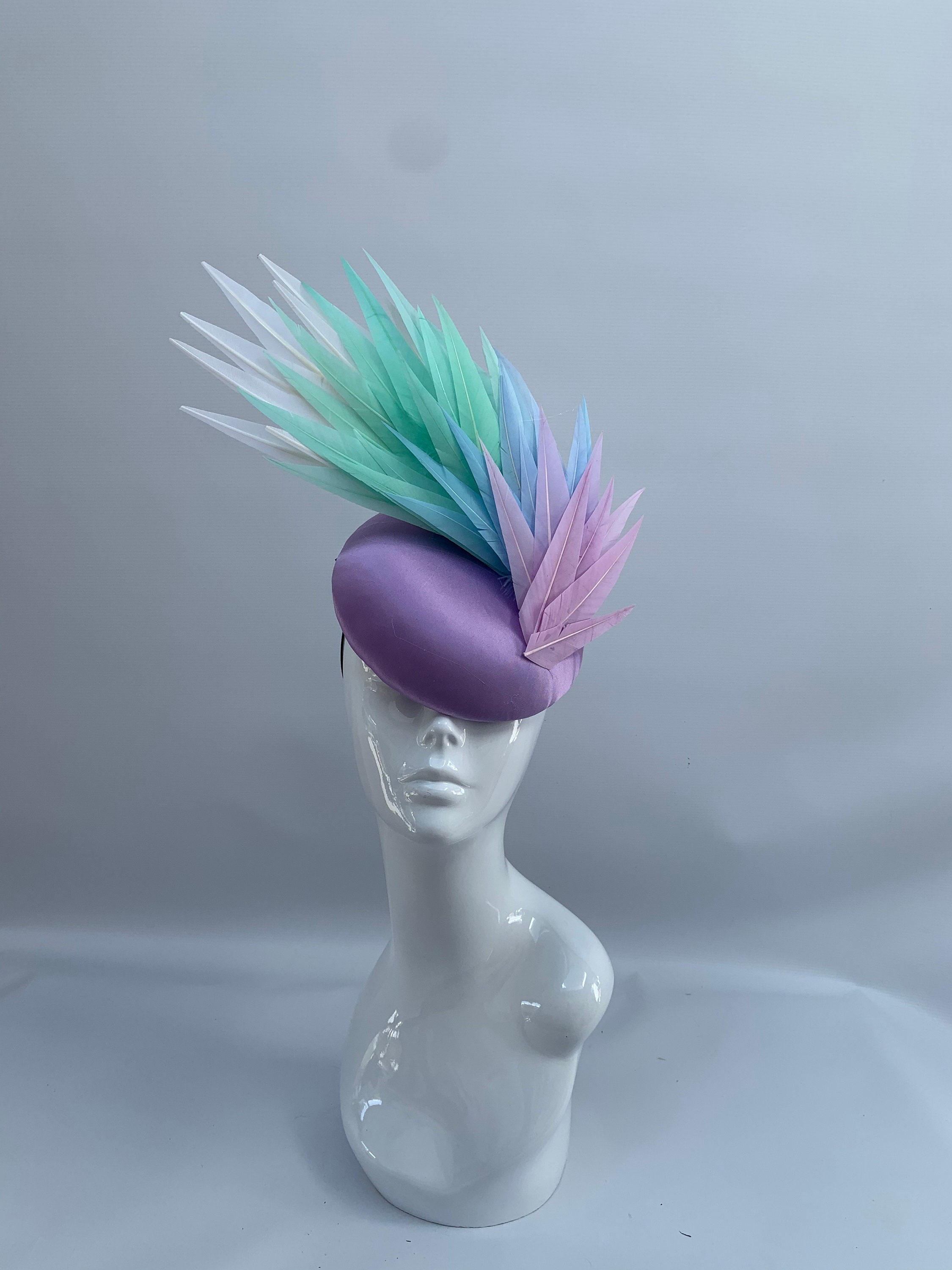 Feather Wing Design Silk Hat - Etsy