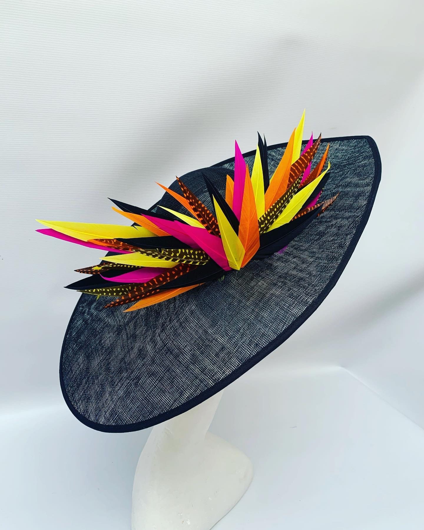 NEW Stunning Winged Design Saucer Hat - Etsy
