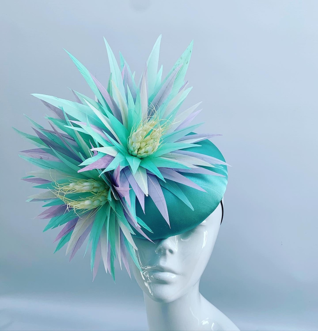 Stunning Silk Feather Flower Piece Made in Silk - Etsy