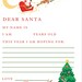 Dear Santa Letter for Children, Christmas Santa Letter - Etsy