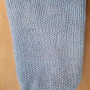 Handmade Knit Light Blue With Burgundy, Black, Gold, Light Brown, Red ...