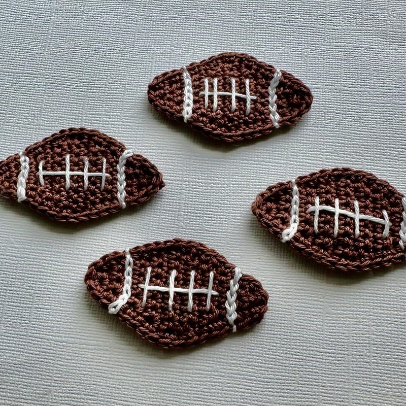 Crochet Football - Etsy