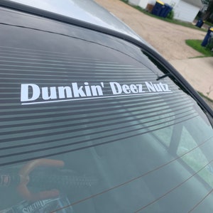 Dunkin Deez Nutz Vinyl Sticker Decal - Etsy
