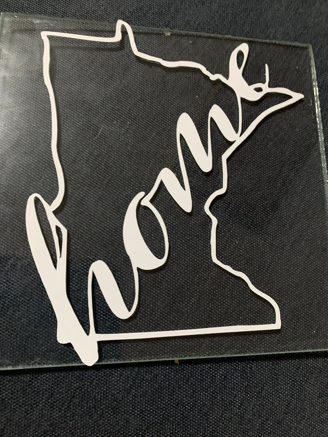 Minnesota Outline home Vinyl Sticker 5 X 4 - Etsy
