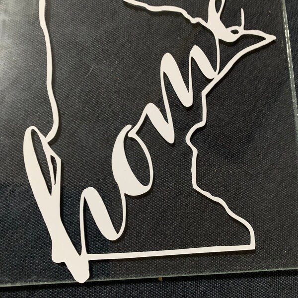 Minnesota Outline home Vinyl Sticker 5 X 4 - Etsy