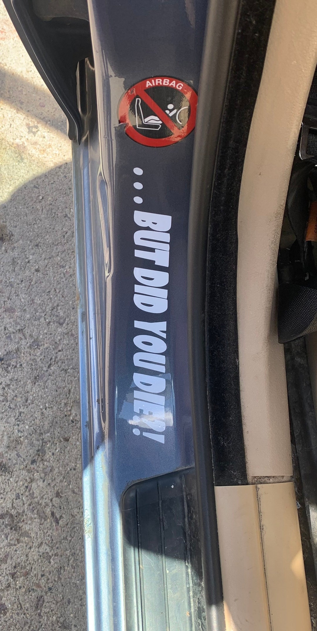 But Did You Die Vinyl Car Decal - Etsy