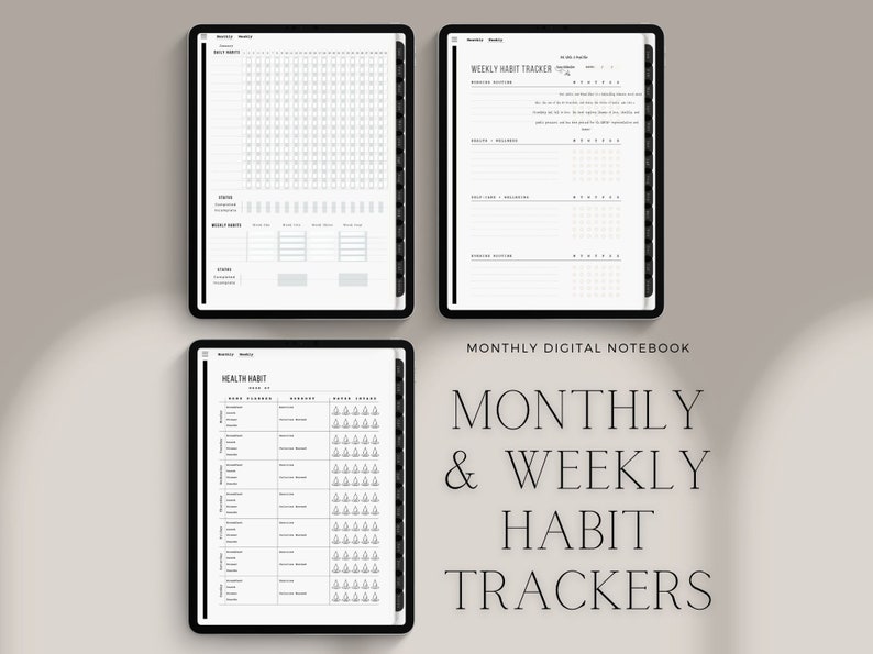 Simple Minimalist Digital Notebook | Goodnotes | Aesthetic | 2023 ...