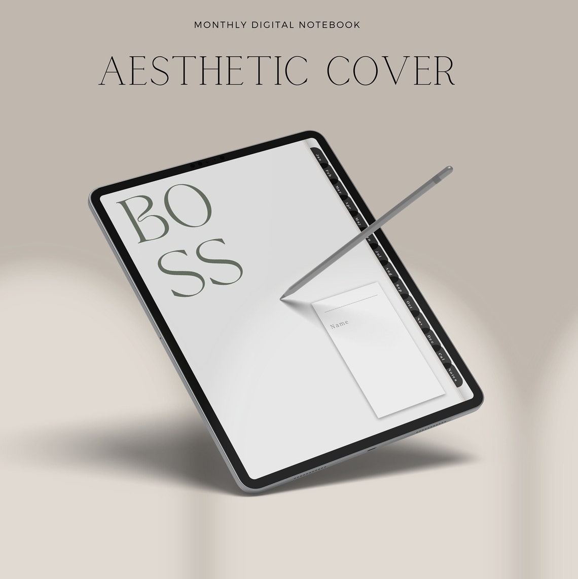 Simple Minimalist Digital Notebook Goodnotes Aesthetic - Etsy