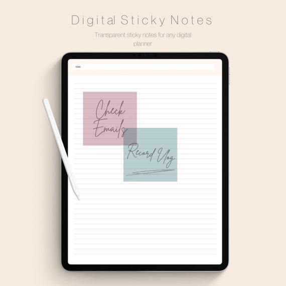 Digital Sticky Notes Neutral Tones Instant Digital Download - Etsy