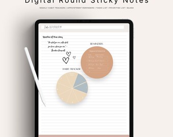 Digital Sticky Notes Neutral Tones Instant Digital Download - Etsy