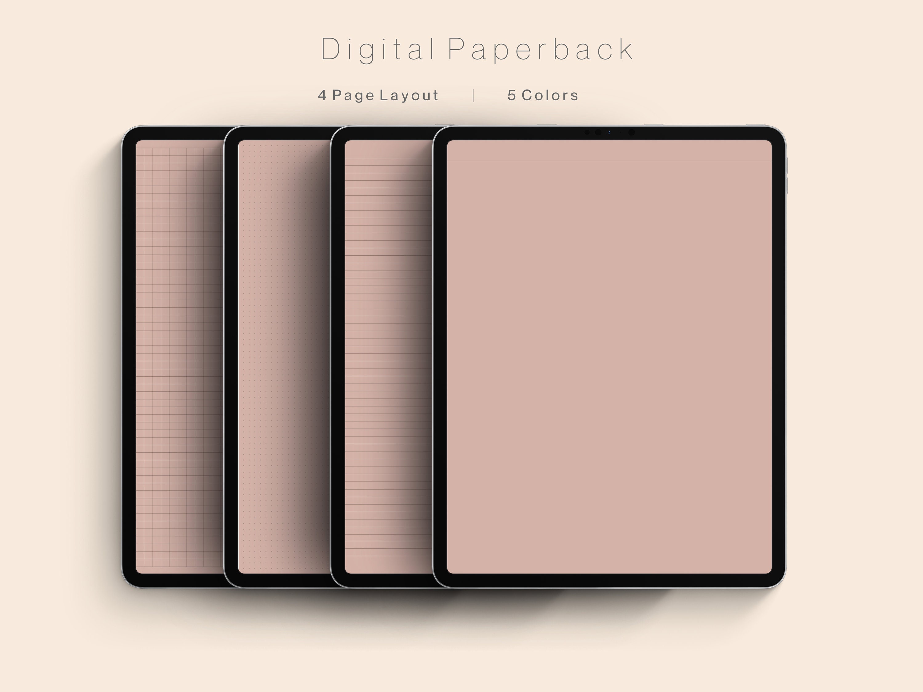 Neutral Minimal Realistic iPad Digital Notebook | Notebook | Journal ...