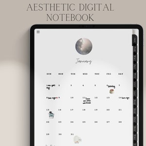 Simple Minimalist Digital Notebook | Goodnotes | Aesthetic | 2023 ...