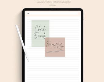 Digital Sticky Notes, Neutral Tones, Instant Digital Download ...