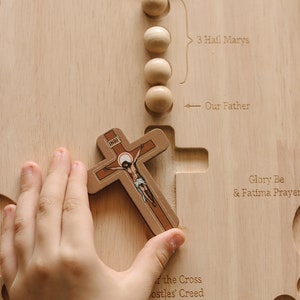 The Original Wooden Rosary Board™ | Children's Rosary | Interactive ...