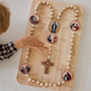 The Original Wooden Rosary Board™ | Children's Rosary | Interactive ...