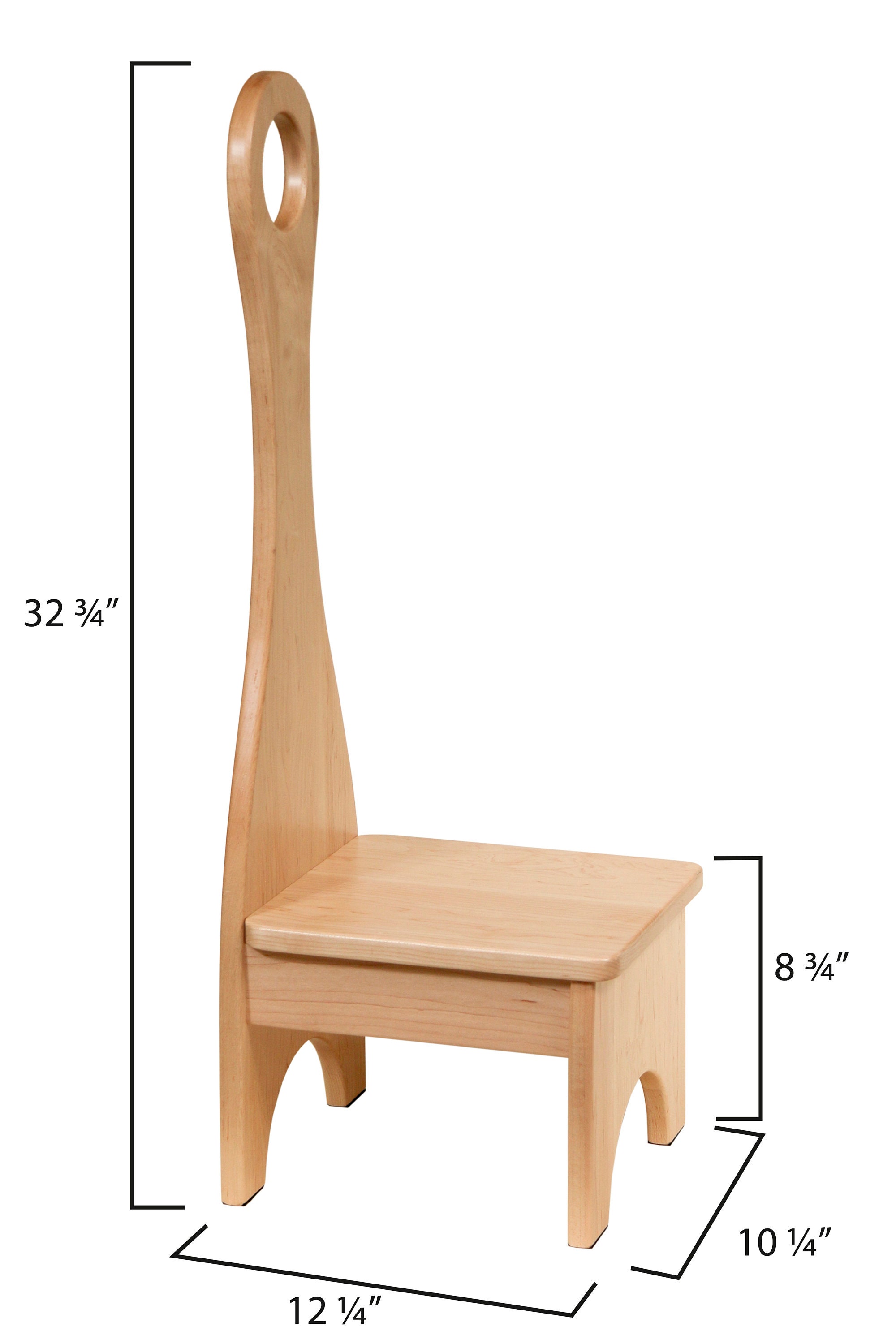 Step Stool With Handle / Wood Bench / Solid Hardwood not Plywood MADE ...