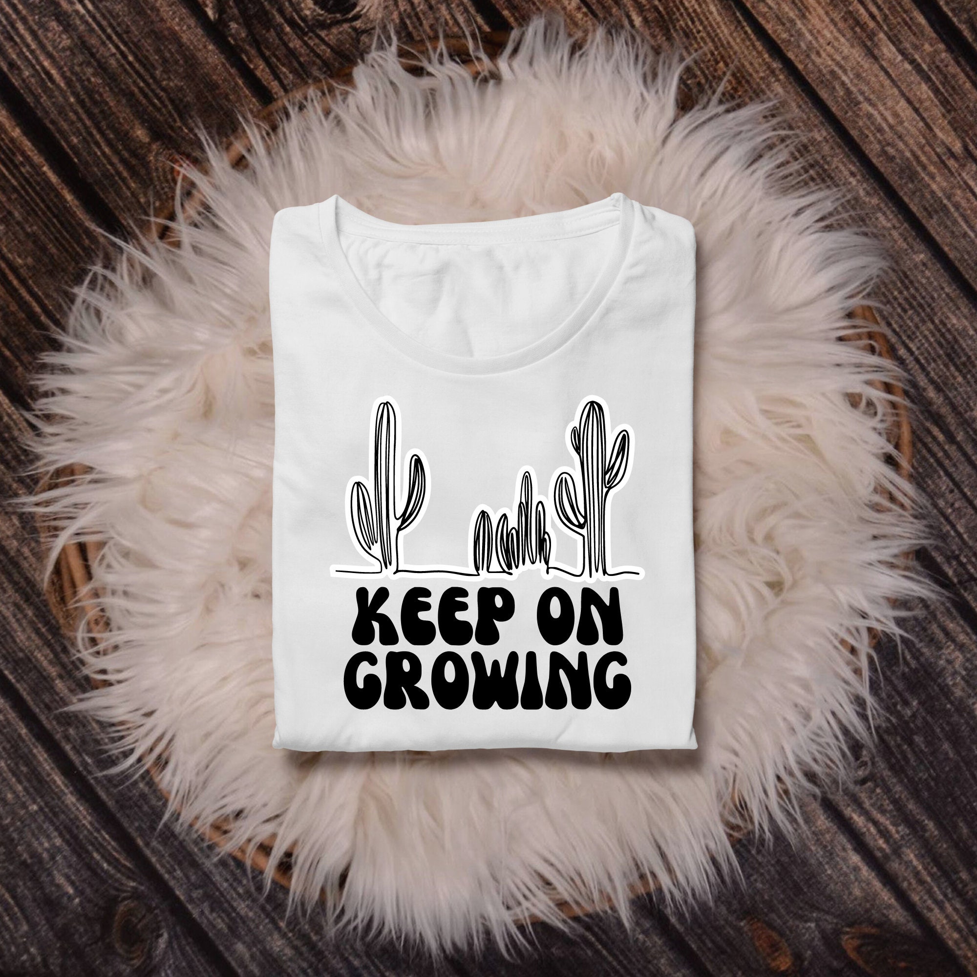 Cactus Svg Keep Growing Svg Motivational Svg Cut File - Etsy