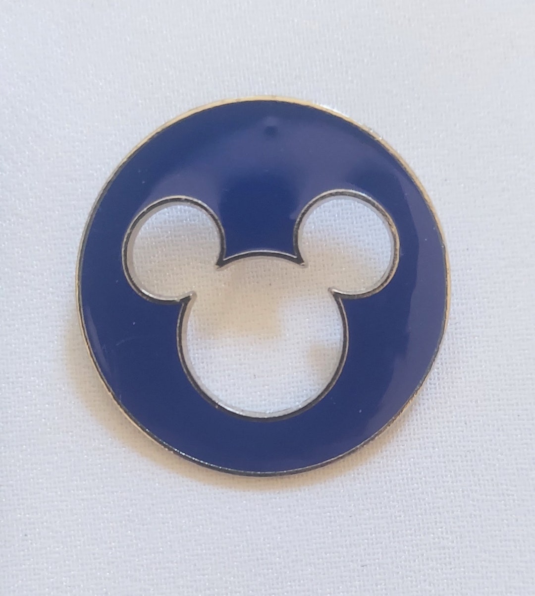Disney Mickey Mouse Icon Blue Cutout Pin 2010 - Etsy