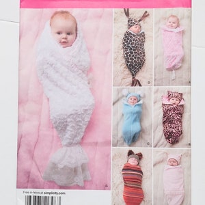 Simplicity Pattern 1898 Babies Costume Swaddling Sacks Hats Sewing XXS ...