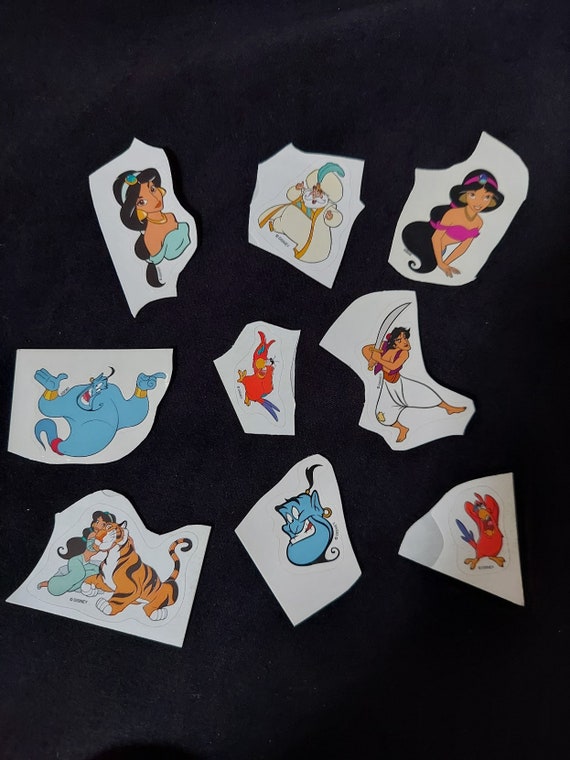 Aladdin Disney Sticker Cut Lot of 9 Vintage - Etsy