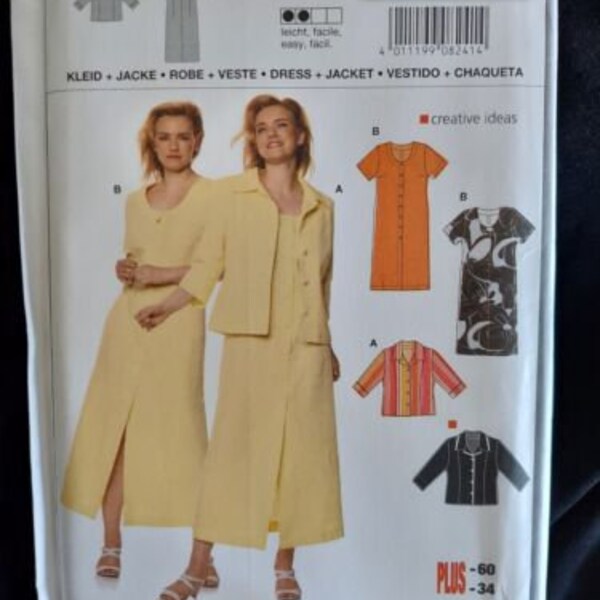 Burda Dress Pattern - Etsy