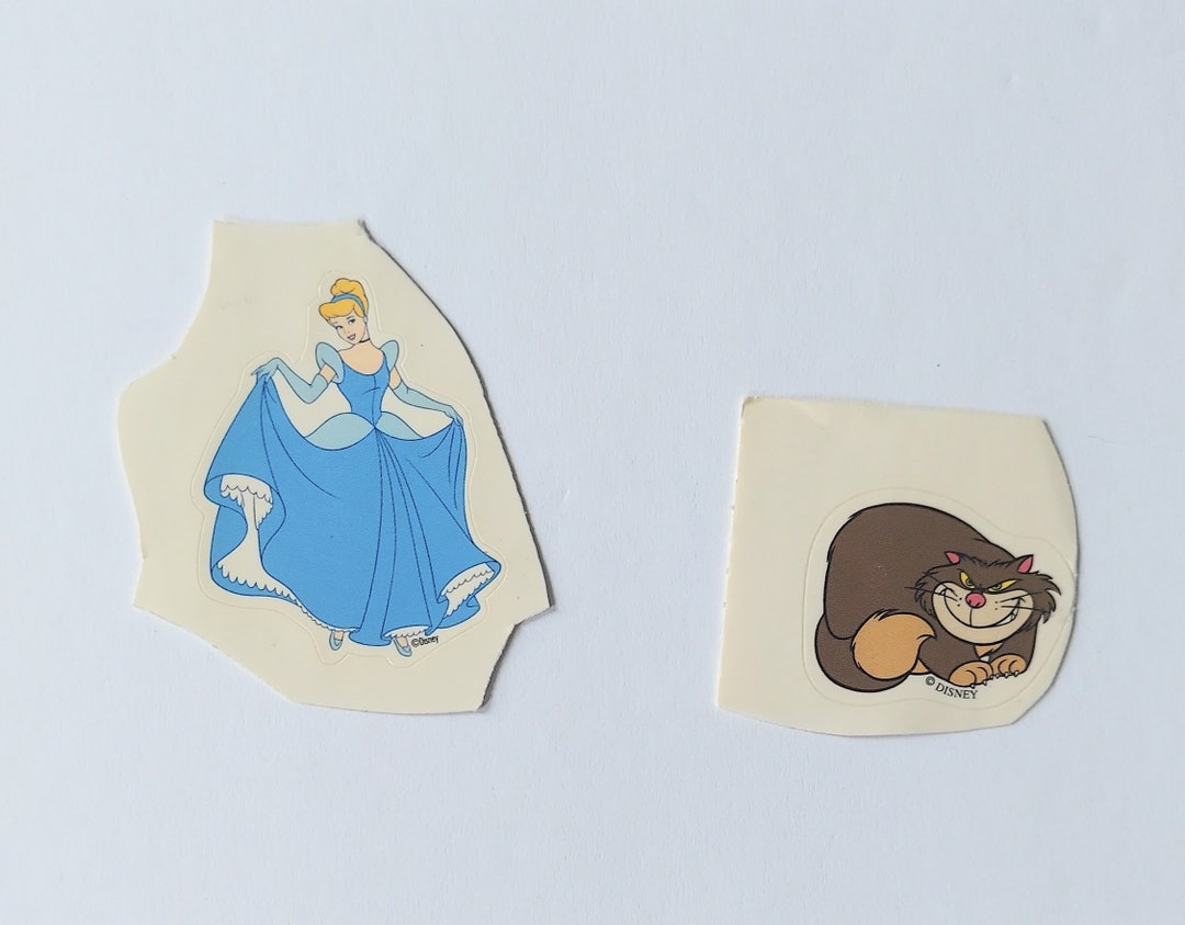 Cinderella Disney Vintage Sticker Cut Lot of 2 Stickers - Etsy