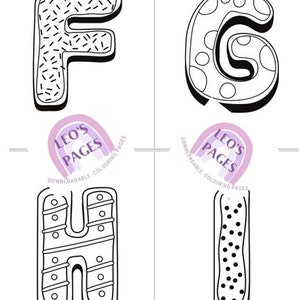 26 Alphabet Educational Colouring Sheets. 40 Pages. Downloadable ...