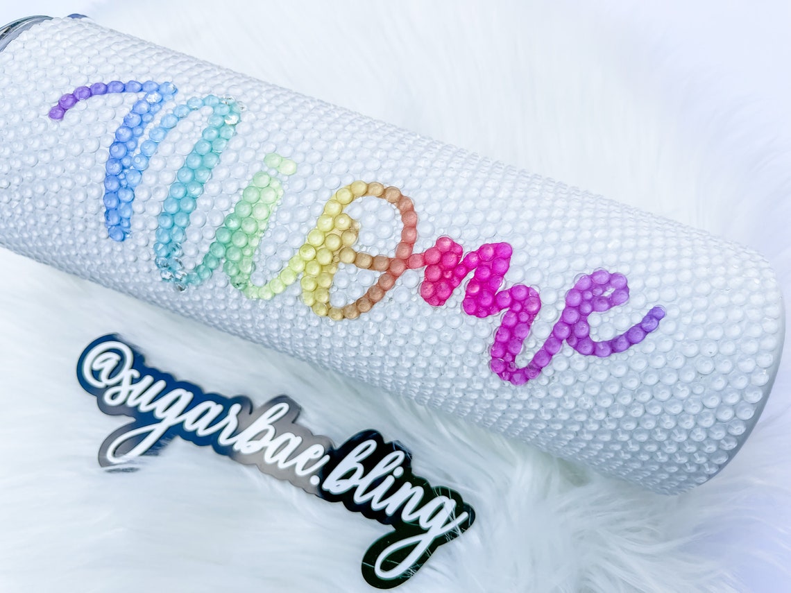 Rhinestone Cup 30oz Straight ,rhinestone Cup, Crystal Cups, Glass ...