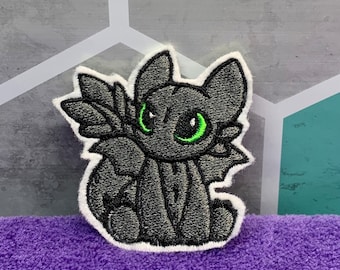 Toothless Iron on Patch, How to Train Your Dragon Patch, Gift for Her ...
