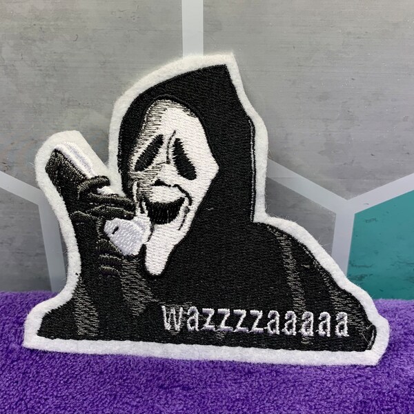 Ghost Face Velcro Patch - Etsy