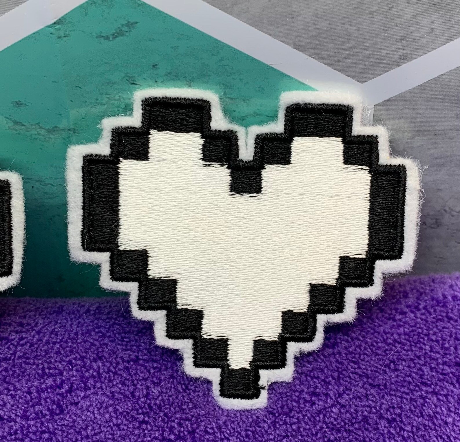 Pixel Heart Patch | Etsy
