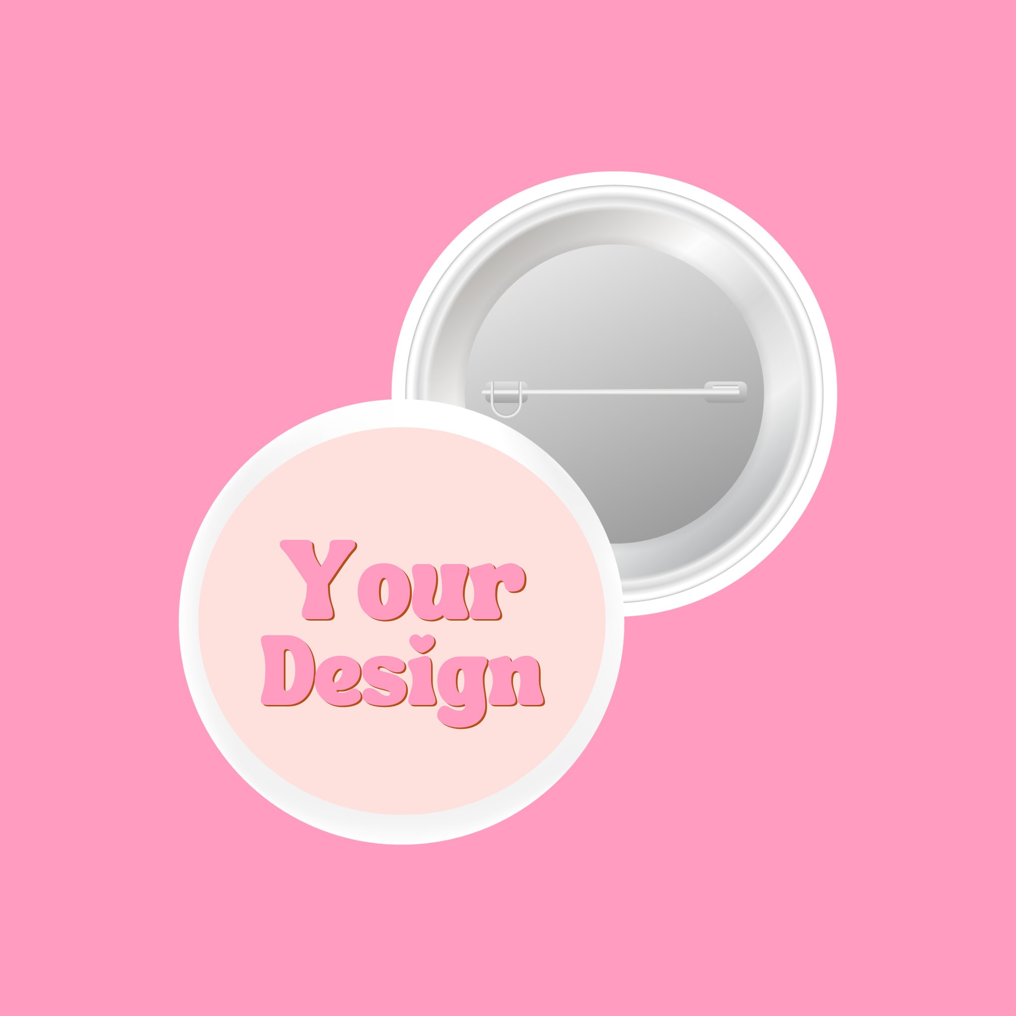 Custom Button Pins 2.15 Inches Logo Button Pins Round - Etsy