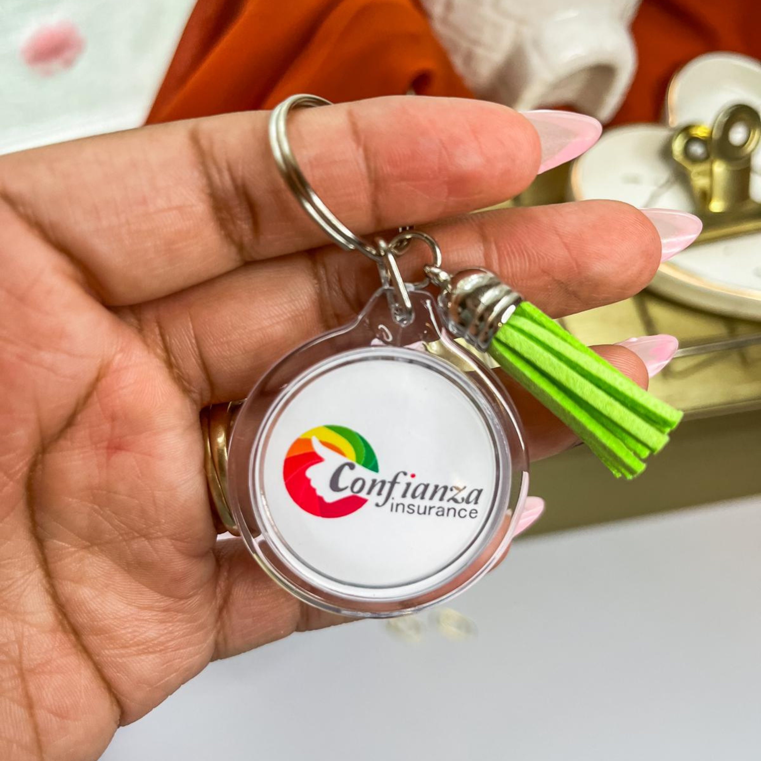 NFC Keychain Custom Keychain Smart Keychain NFC Business Keychain Logo ...