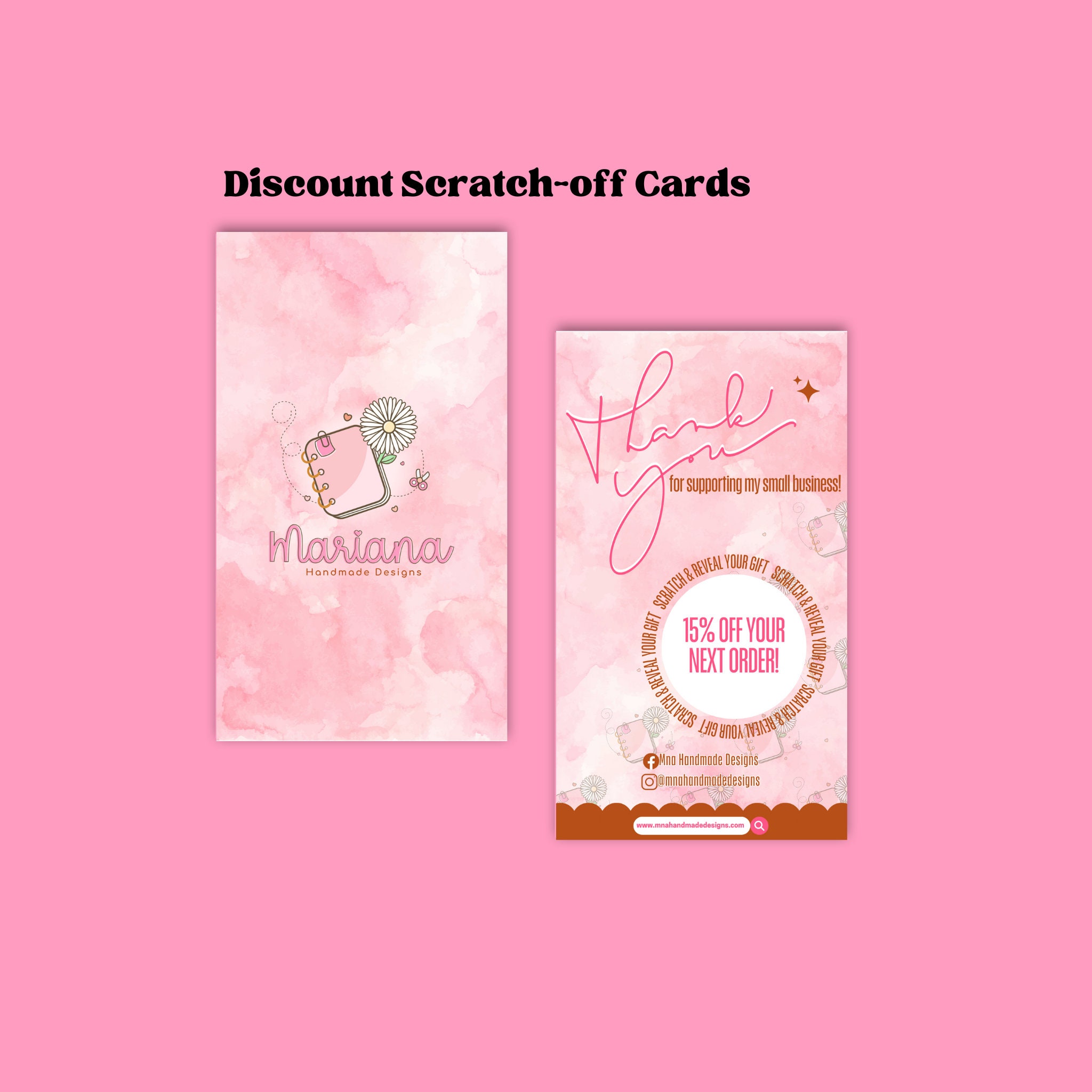 Custom Scratch-off Cards Discount Cards Scratch-off Cards - Etsy