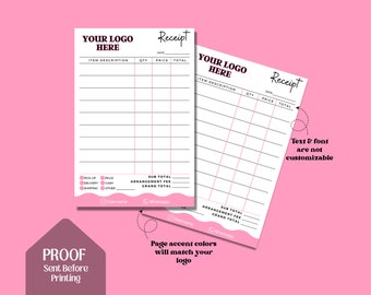 3 Part NCR Custom Invoices 100 8.5 X 11 Black and - Etsy