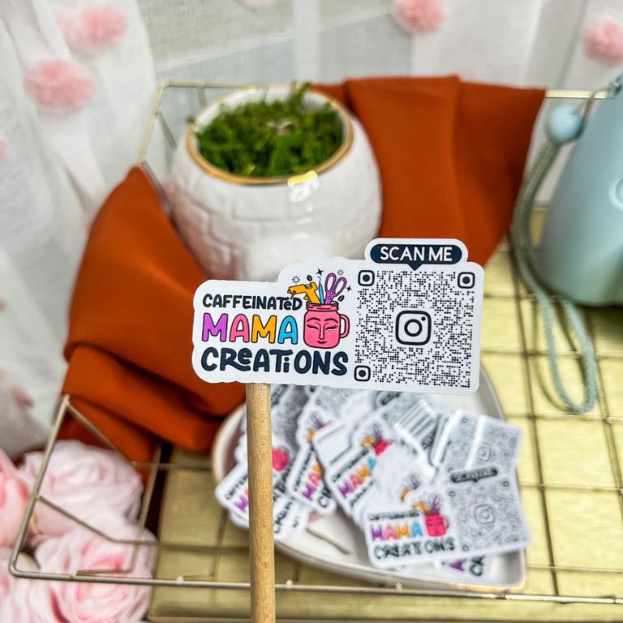 Custom Qr Code Sticker Custom Sticker Qr Code Sticker Qr Sticker Etsy