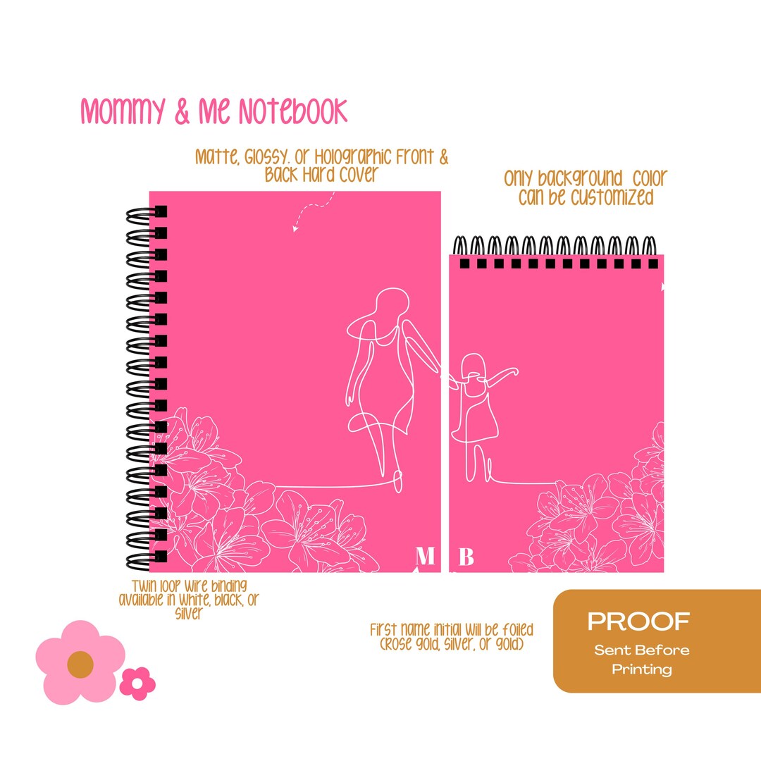 Mommy and Me Notebook Set: Personalized Matching Journals - Etsy