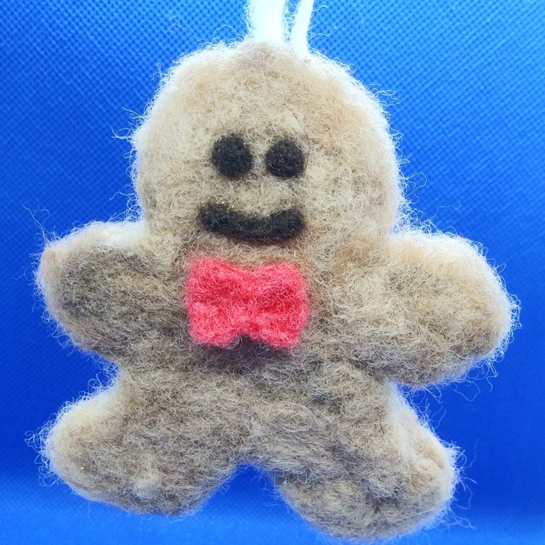 Handcrafted Gingerbread Man Tree Ornament - Etsy