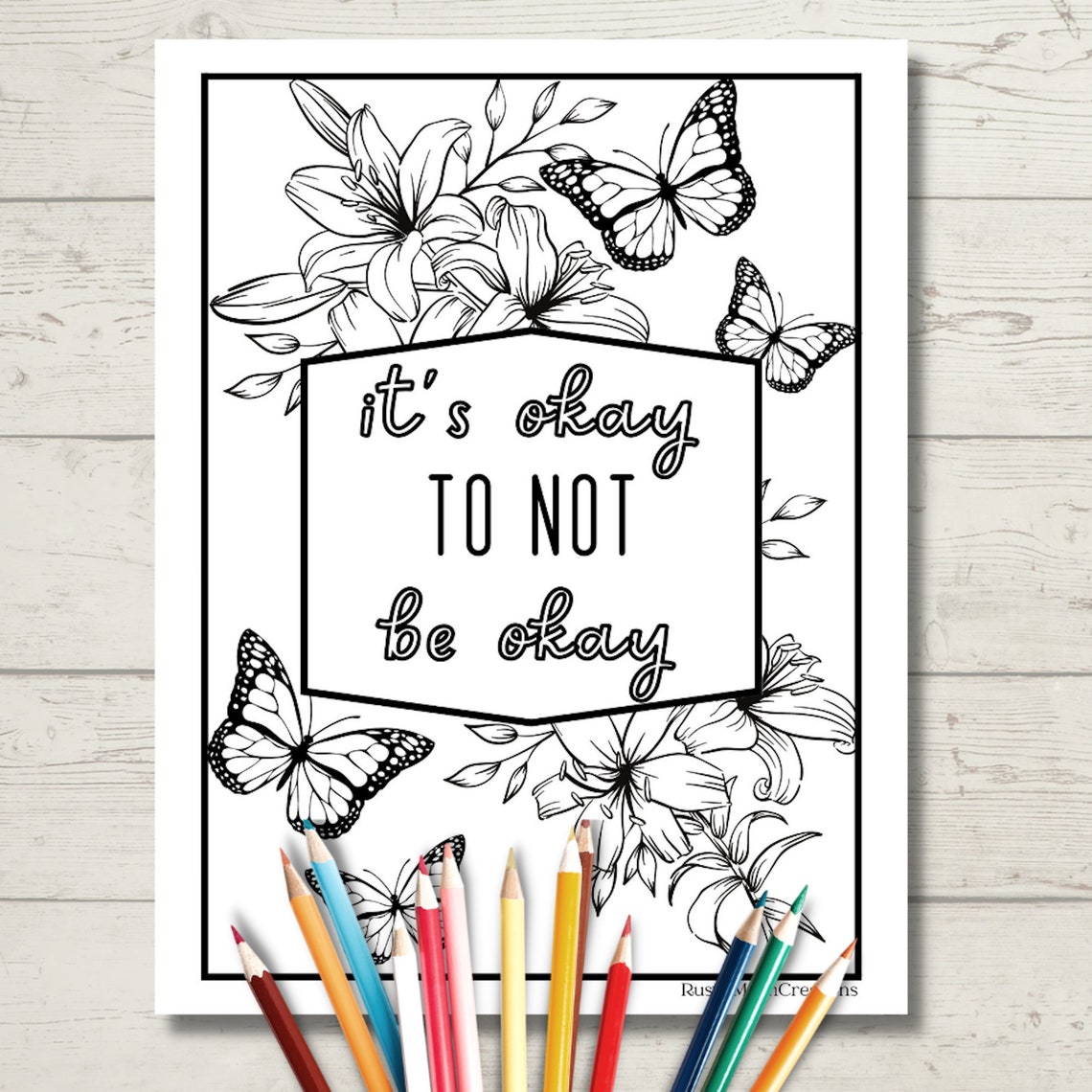 10 Self Love Coloring Pages - Etsy