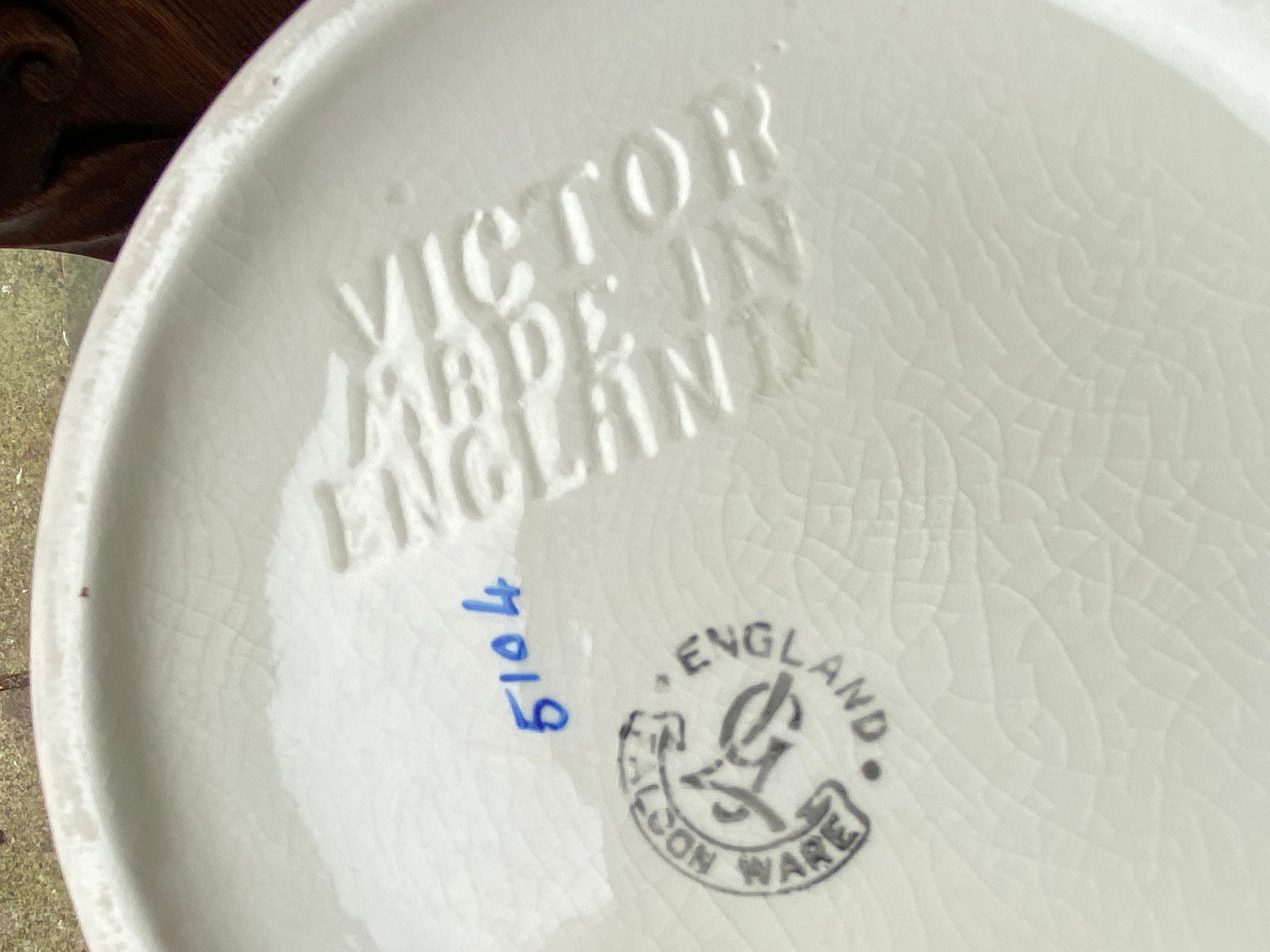 C1920 Antique Thomas Lawrence Falcon Ware Toilet Ware Set ALTON Pitcher ...