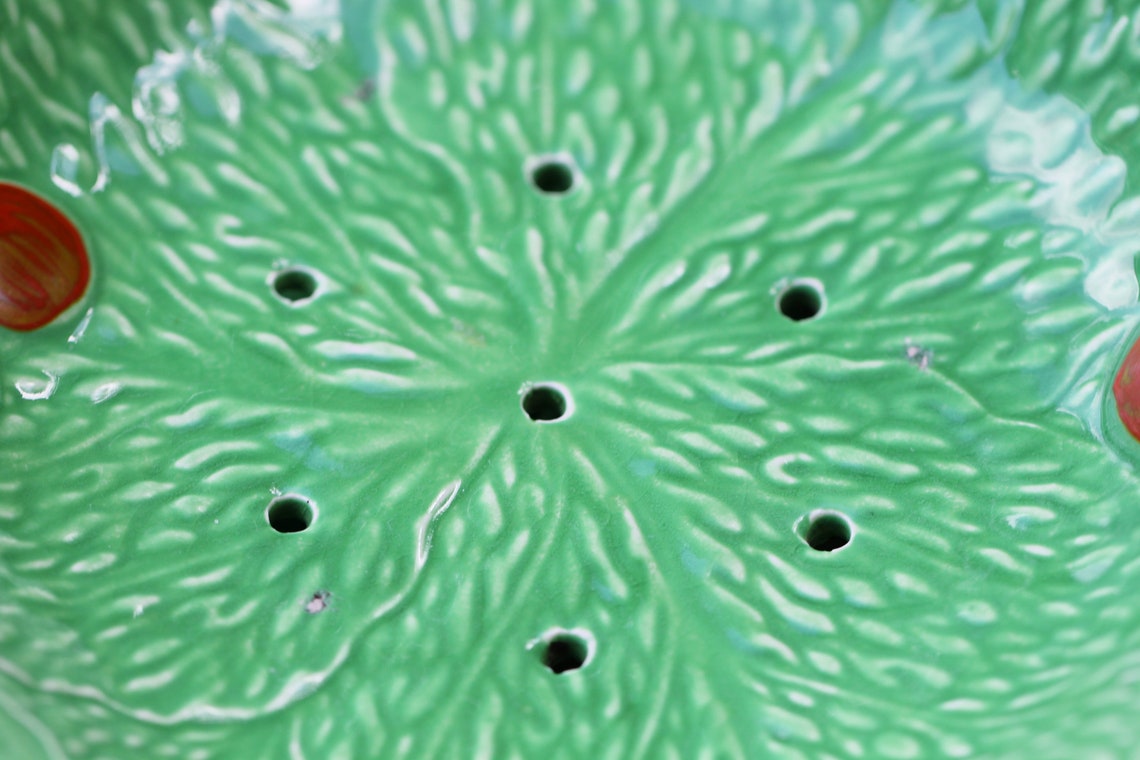 C1930s Beswick Cabbage Ware Drainer Bowl and Plate - Etsy UK